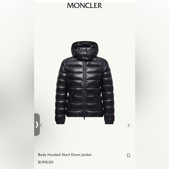 Moncler | Jackets & Coats | Moncler Shiny Black Puffer Jacket | Poshmark